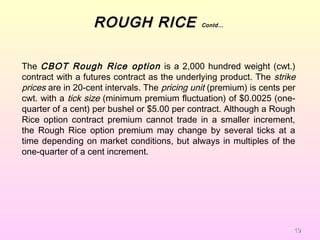 CBOT Agri-products | PPT