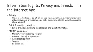 Ethical and social issues in information systems | PPTX