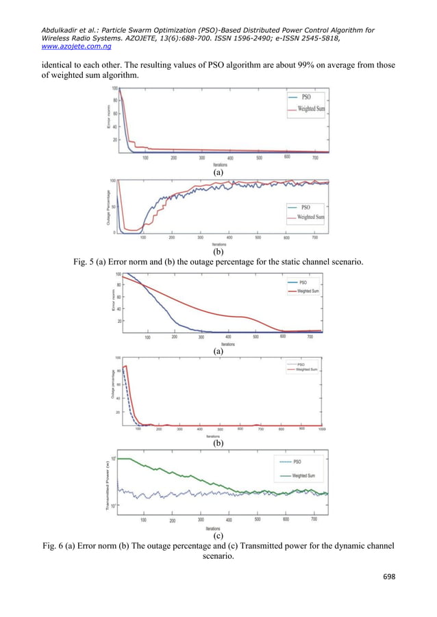 Particle Swarm Optimization Pso Based Distributed Power Control Algorithm For Wireless Radio