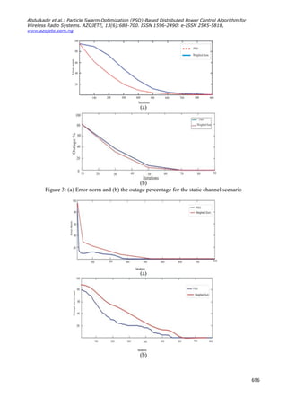 Particle Swarm Optimization (PSO)-Based Distributed Power Control Algorithm for Wireless Radio ...