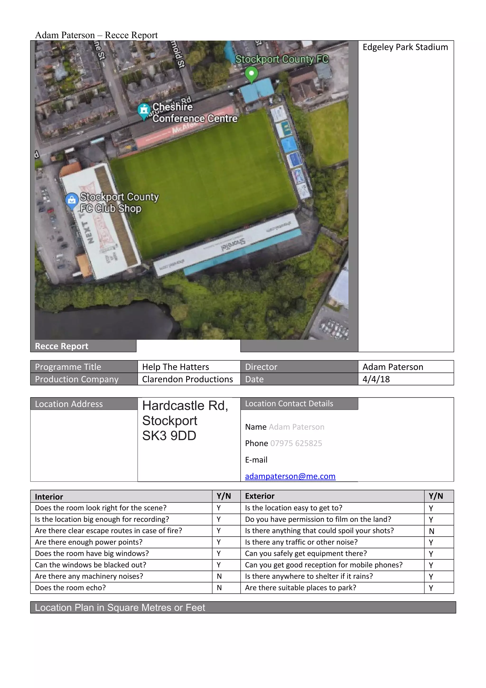 4. recce report | PDF