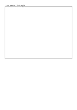 4. recce report | PDF