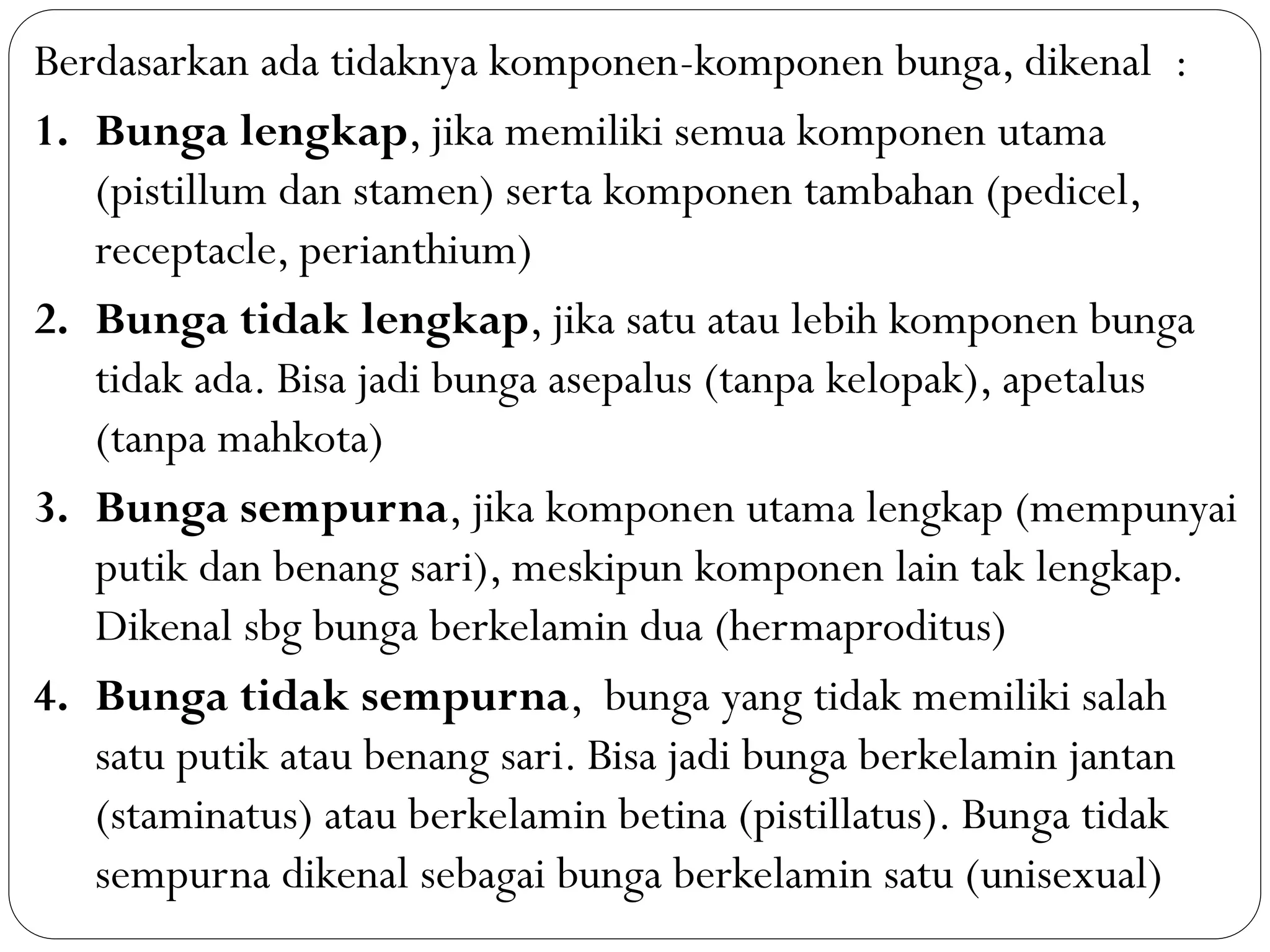 4. Morfologi Bunga | PDF