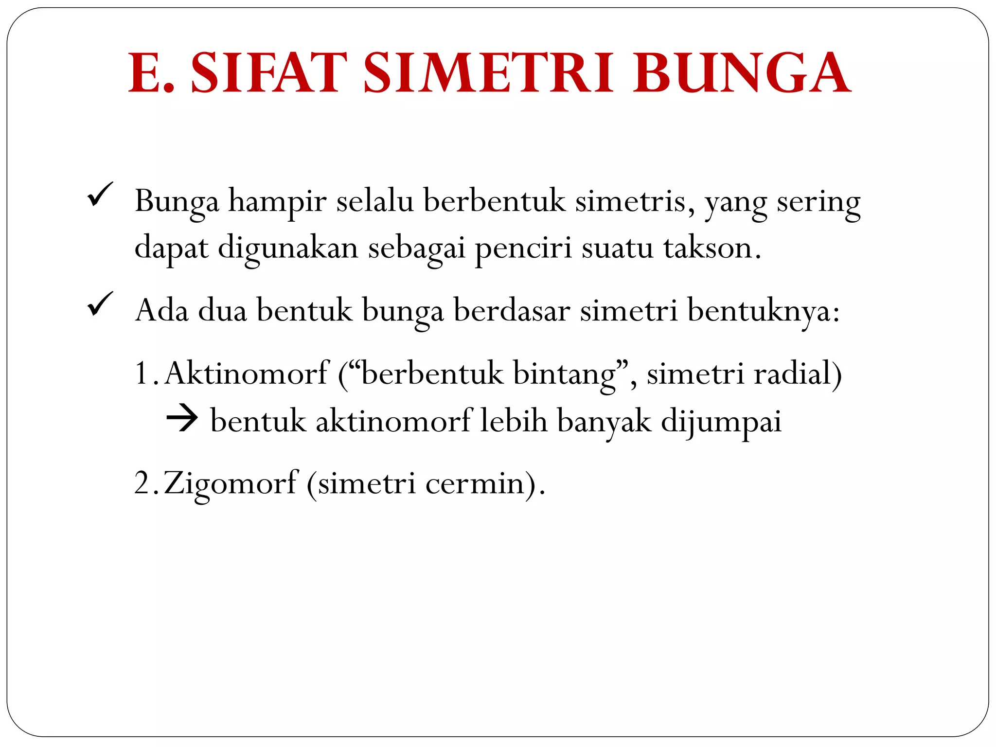 4. Morfologi Bunga | PDF