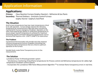 4. temperature measurement in the modified claus sulfur reactor - d ...