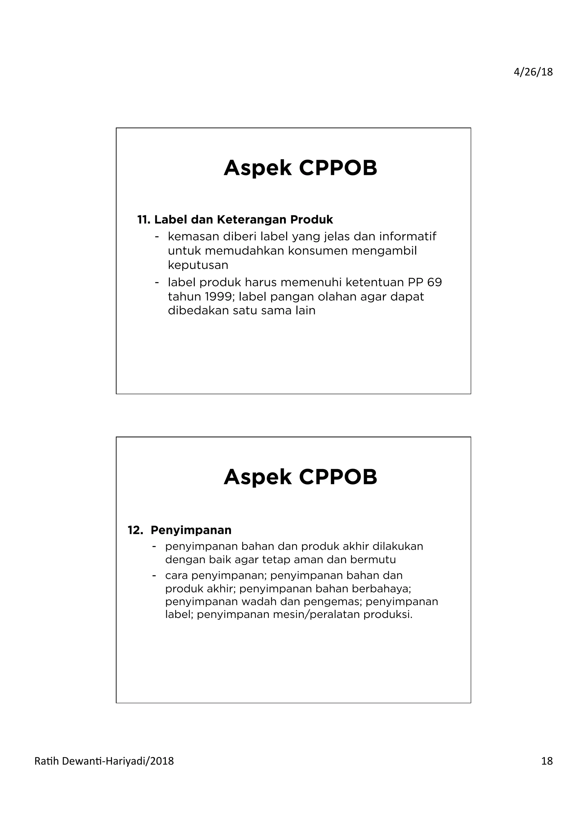 Prinsip-Prinsip GMP | PDF