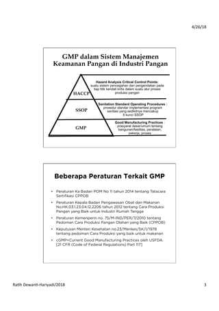 Prinsip-Prinsip GMP | PDF