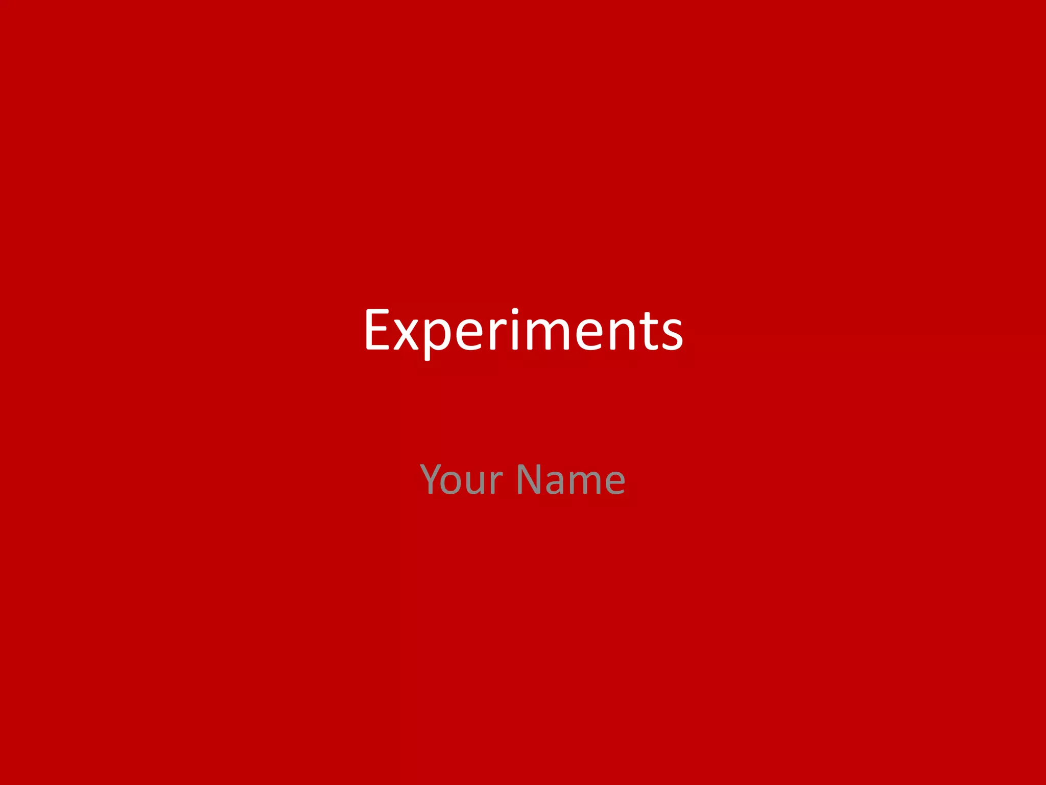 4. production experiments(1) | PPTX