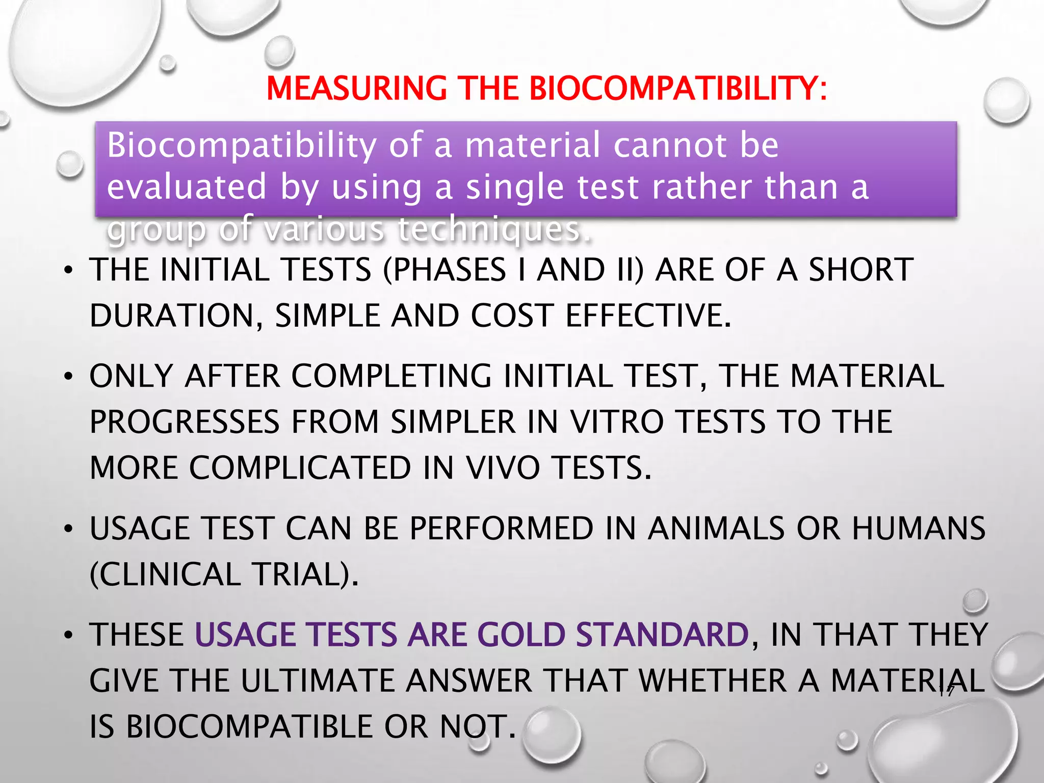 Biocompatibility of dental materials- kelly | PPTX