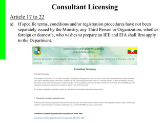 4. Myanmar's EIA Process | PDF