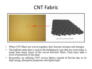 Mechanism of Bulletproof vest (Nanotechnology) | PPTX