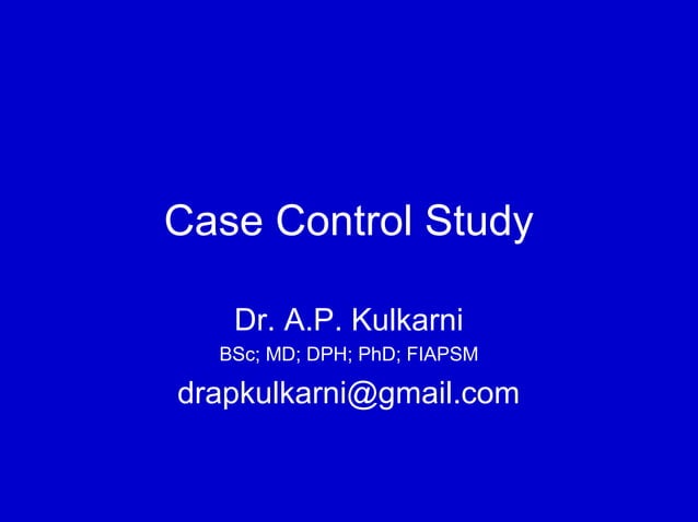 4. case control study | PPT