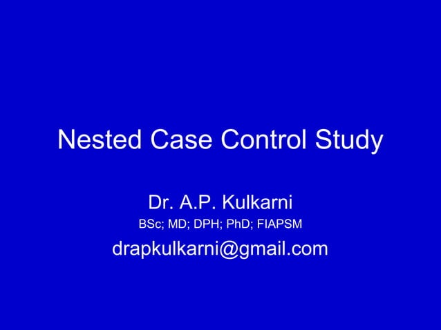 4. case control study | PPT