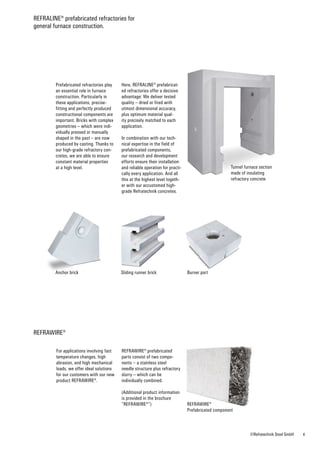REFRALINE® Prefabricated Refractories | PDF