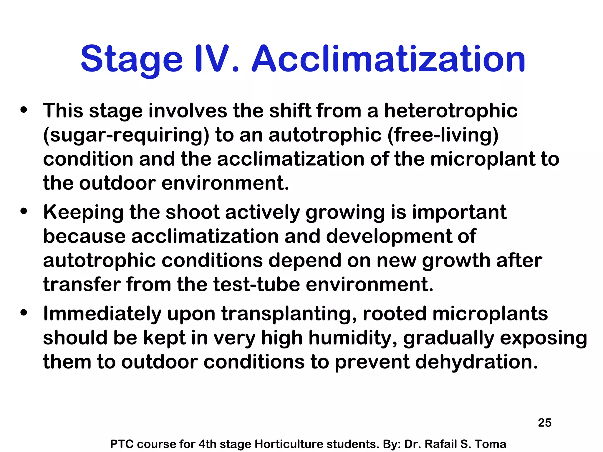 4. developmantal stages of plant micropropagation | PPT