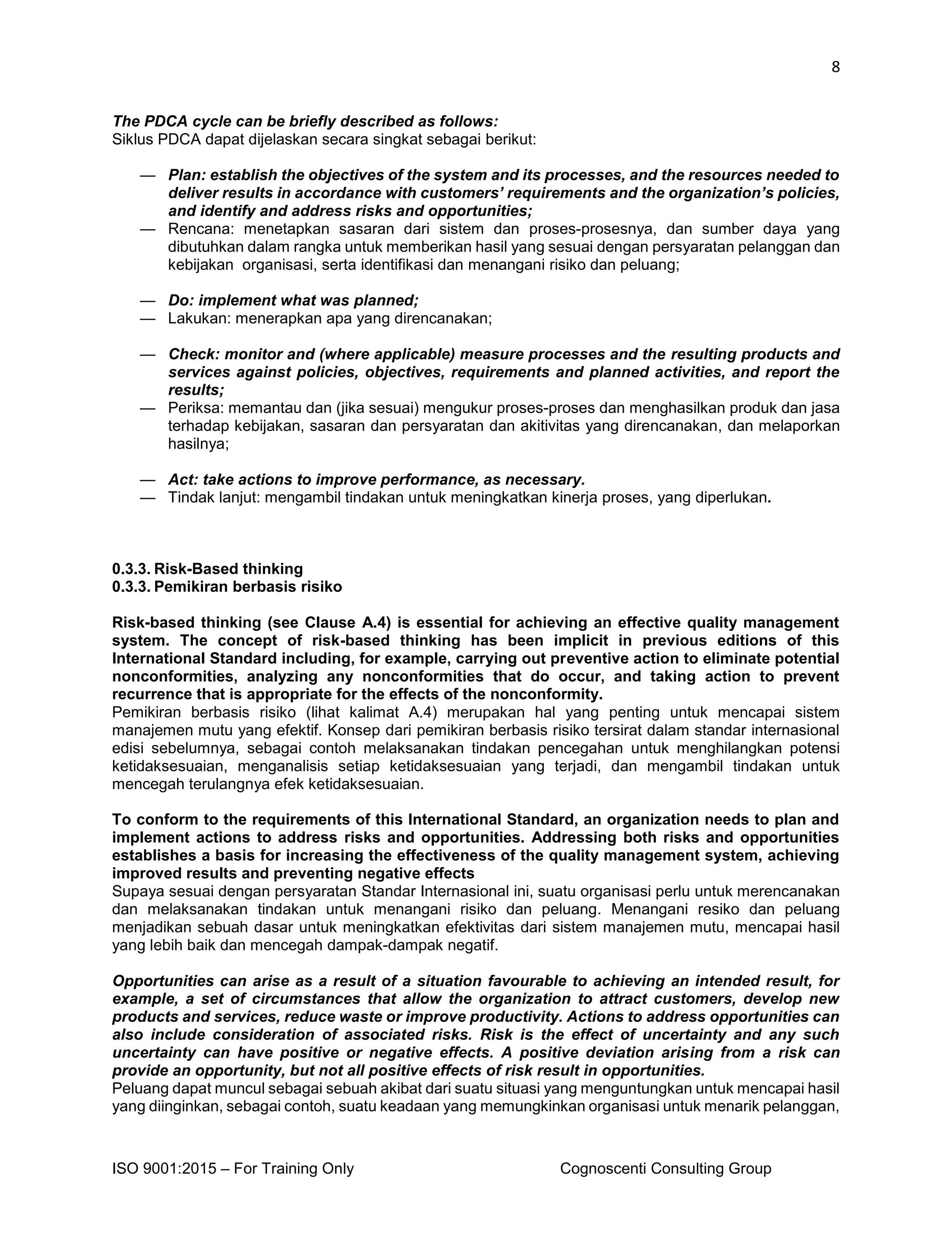 4. standard iso 9001 2015 2 bahasa | PDF