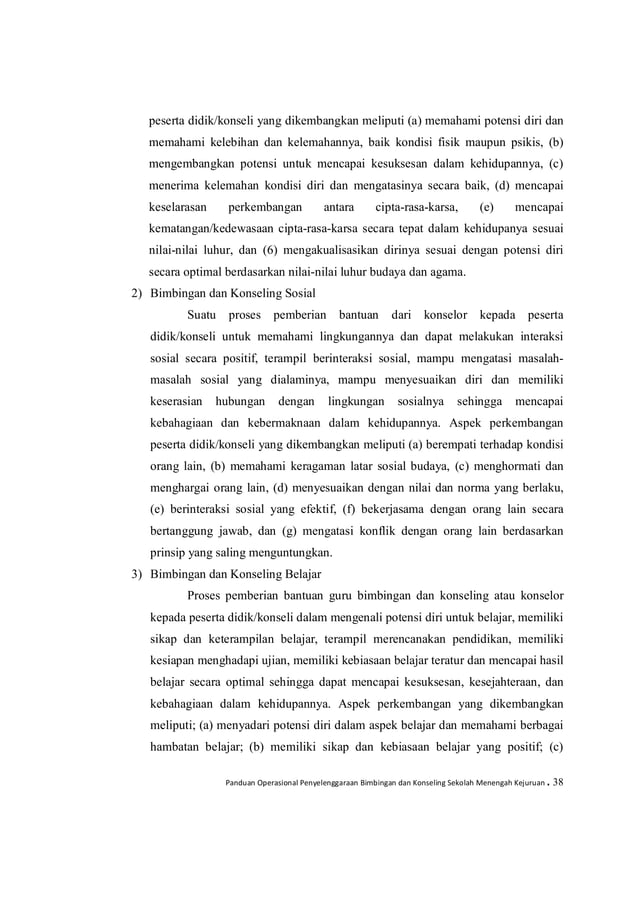 panduan penyelenggaraan BK di SMK | PDF