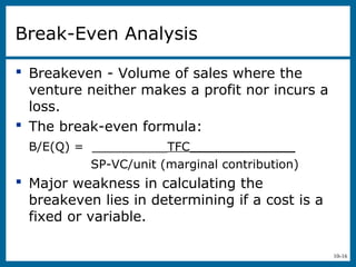 Financial plan (Entrepreneurship Development) | PPT