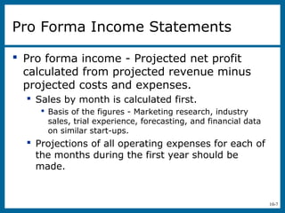 Financial plan (Entrepreneurship Development) | PPT