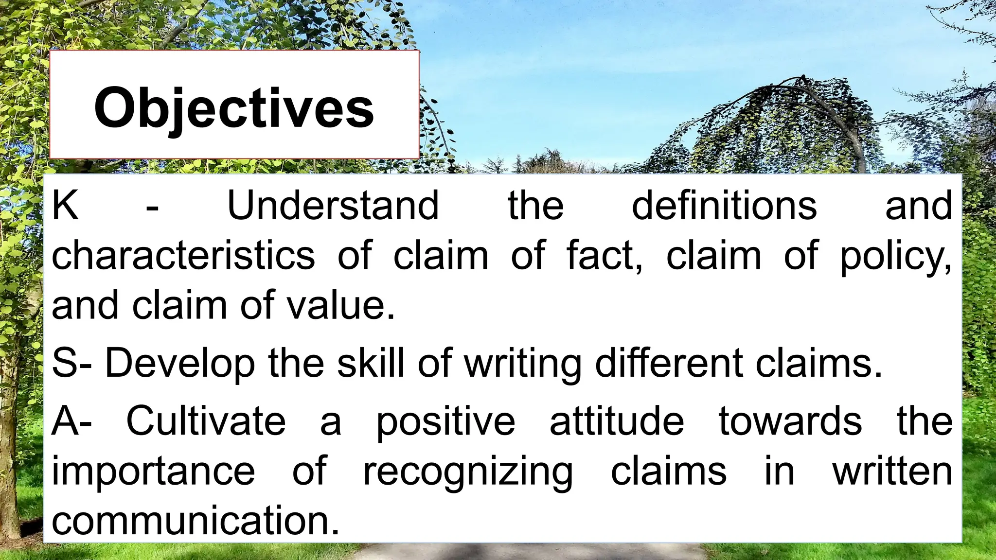 Three Forms of Claims: Claim of Fact, Value, Policy | PPTX