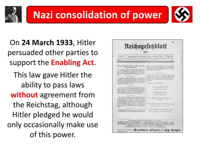 Hitler and Nazi Germany - nazi consolidation of power | PPTX