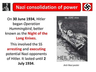 Hitler and Nazi Germany - nazi consolidation of power | PPTX