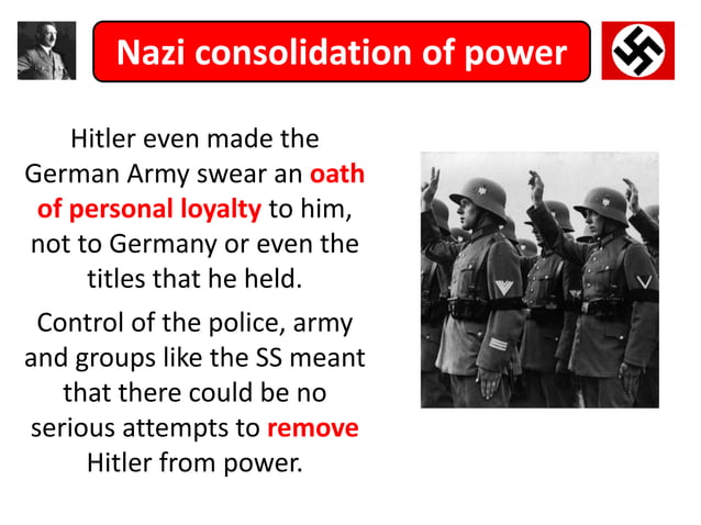 Hitler and Nazi Germany - nazi consolidation of power | PPTX