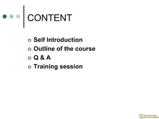 Social Impact Assessment - Self Intro & Course Outline | PPT