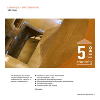 Take it Easy! Easy Dry (ED) Refractory Concrete Technology | PDF