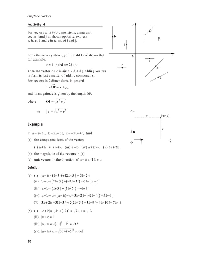 4.vectors Further Mathematics Zimbabwe Zimsec Cambridge | PDF