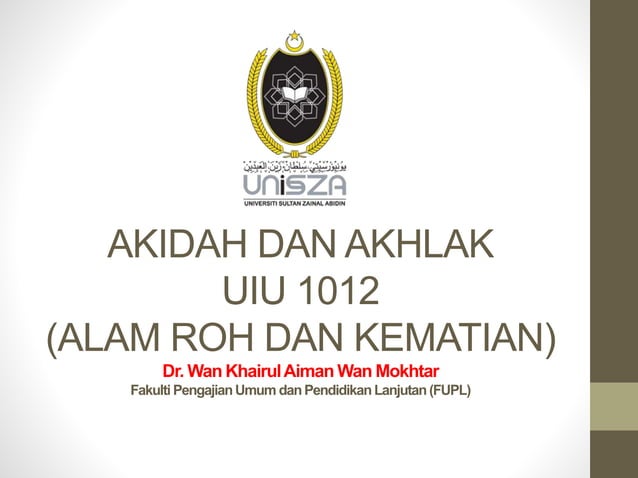 4.4 alam roh dan kematian | PPT