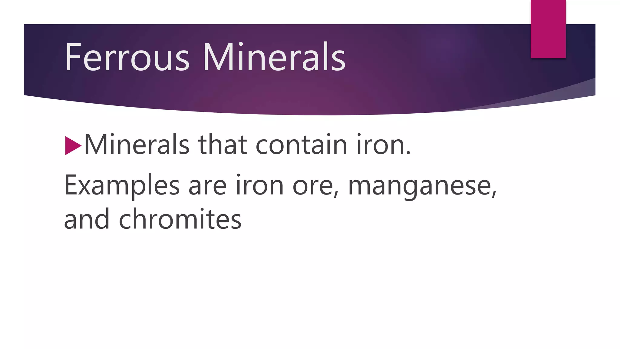 the different Rock forming minerals | PPTX