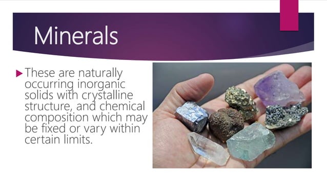 the different Rock forming minerals | PPTX