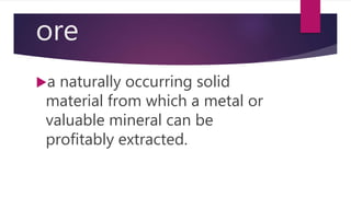 the different Rock forming minerals | PPTX