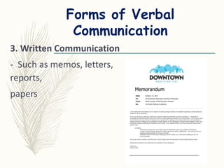 Verbal Communication | PPTX
