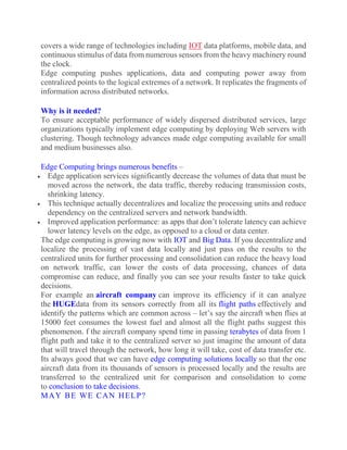 EDGE COMPUTING | PDF | Cloud Computing | Internet