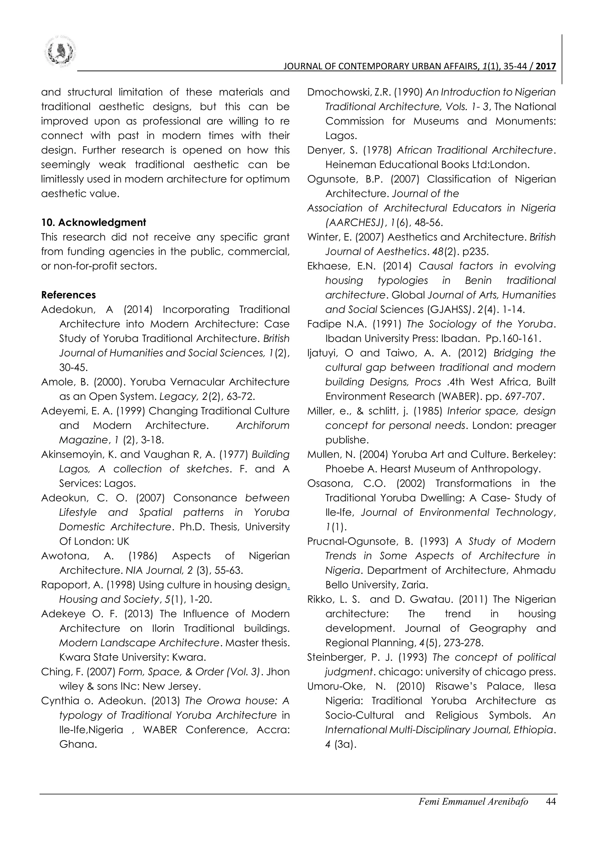 The Transformation of Aesthetics in Architecture from Traditional to ...