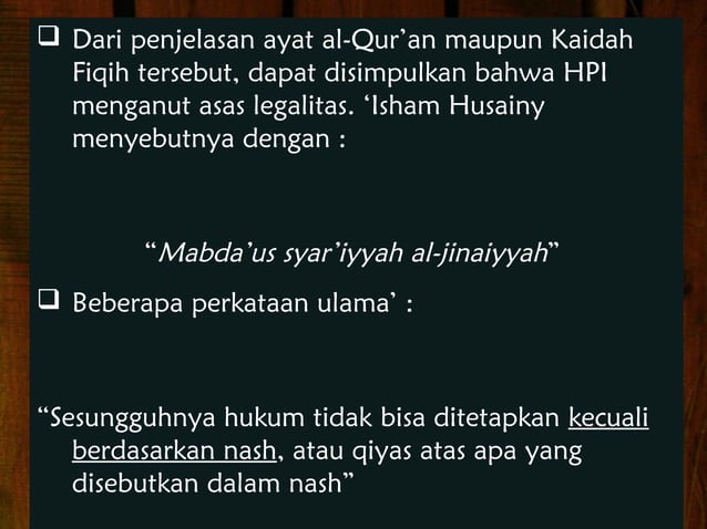 Asas Legalitas dan Retroaktif dalam HPI | PPT