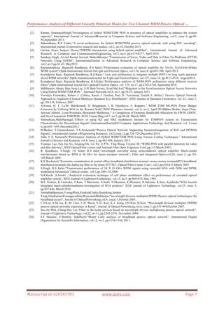 Performance Analysis of Different Linearly Polarized Modes for Two ...