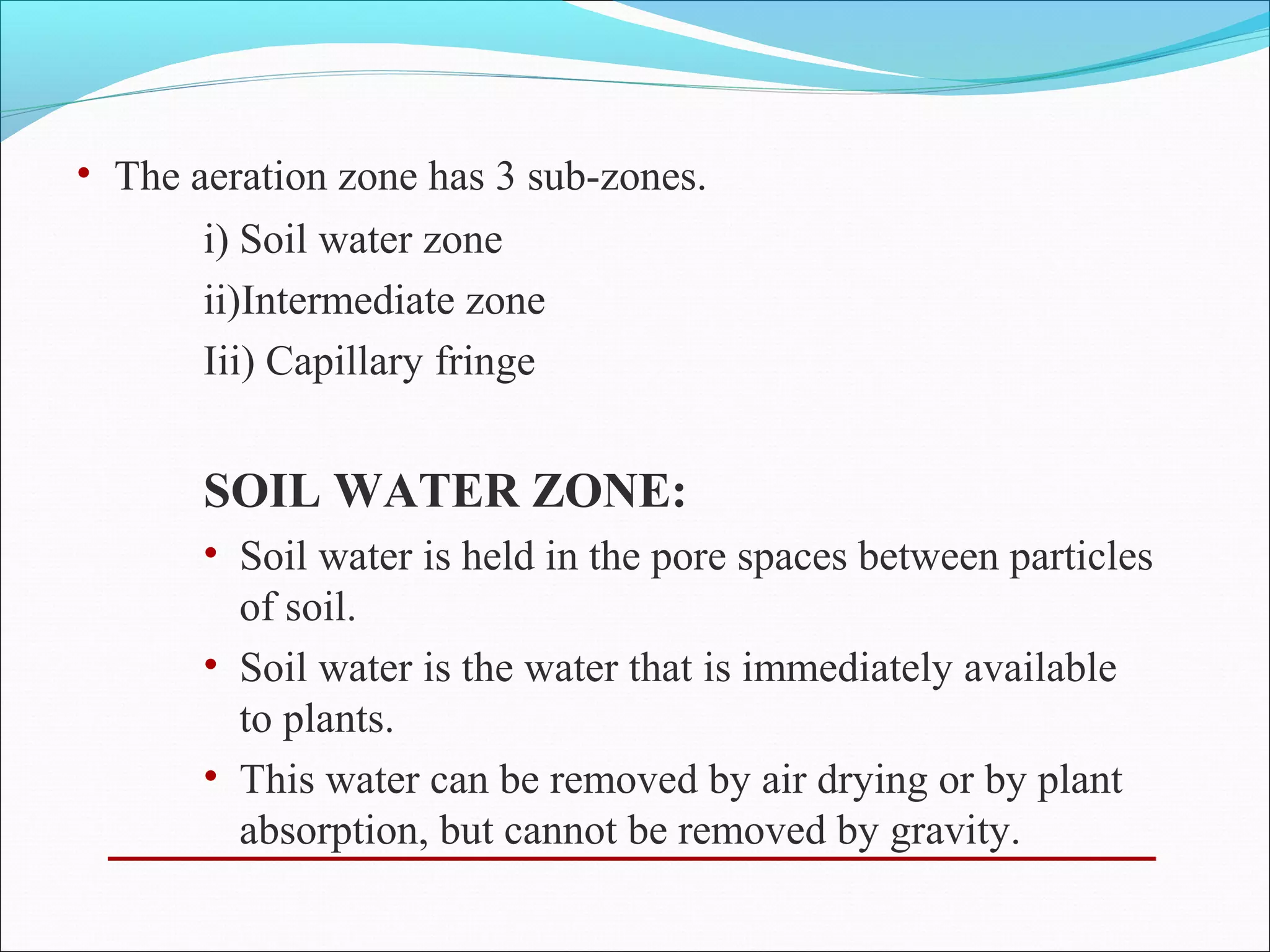 Sub surface water | PPT | Geography | Science