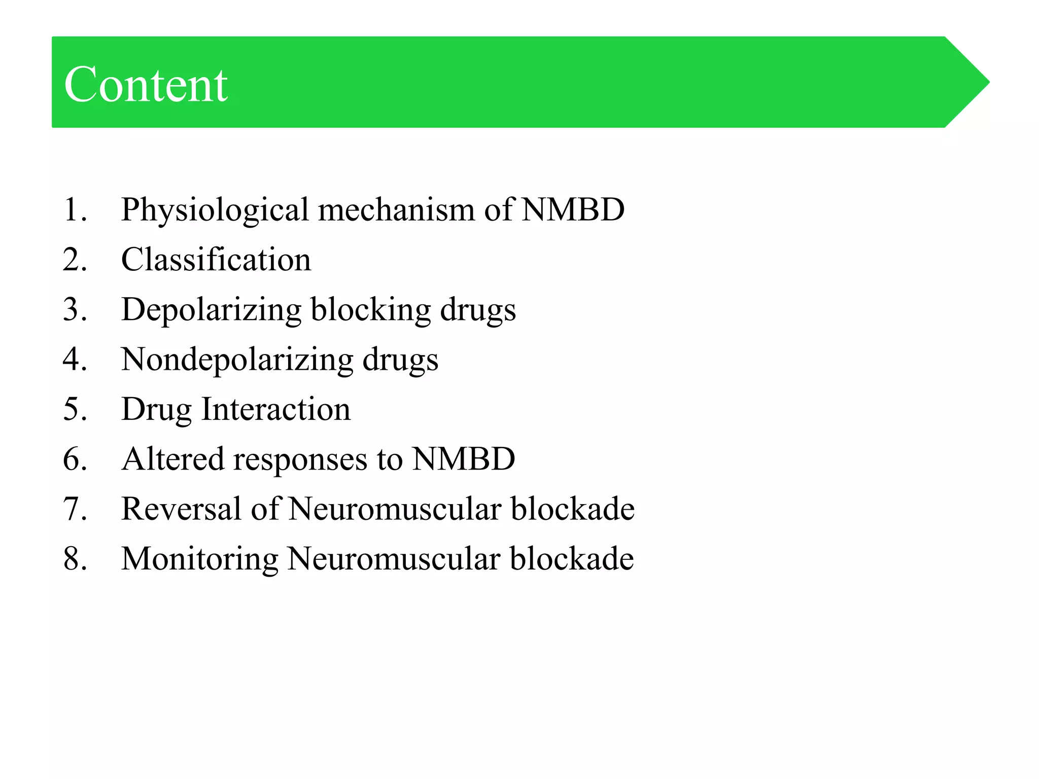 Neuromuscular Blockade And Reversal Agents And Monitoring Pptx