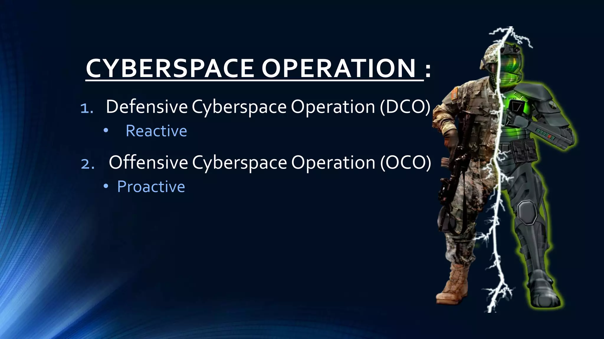 Cyber Space Operation- Offensive Cyber Space Operation | PPTX