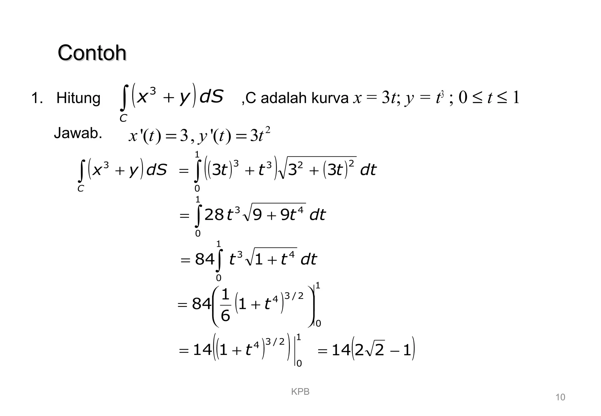 Integral Garis | PPT