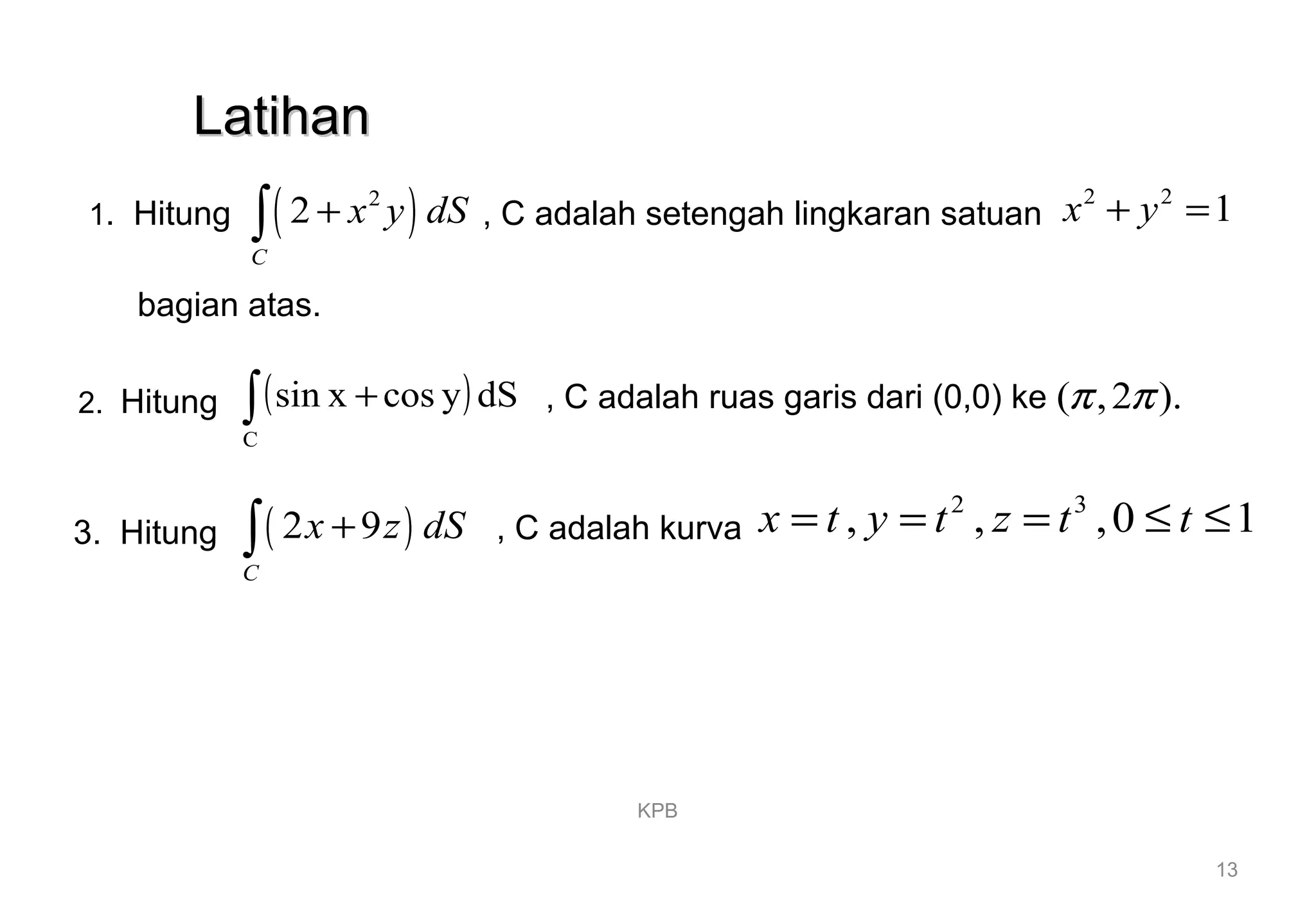 Integral Garis | PPT