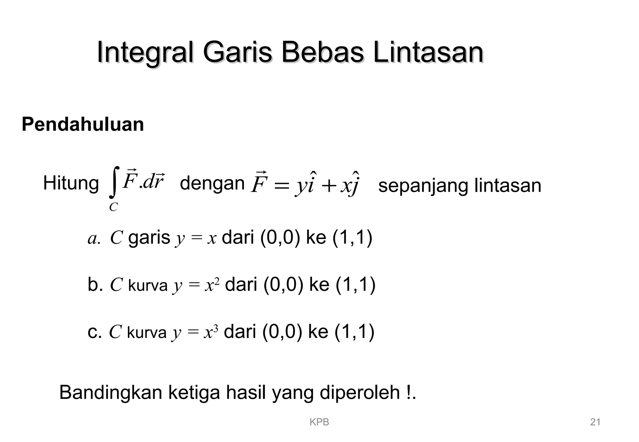 Integral Garis | PPT