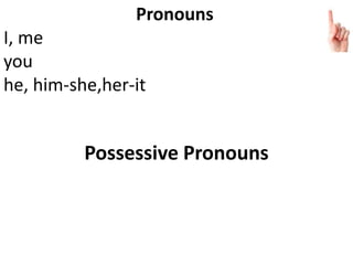 Pronouns in ASL --singular & plural; regular & possessive | PPTX