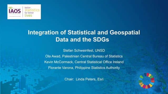 IAOS 2018 - Integration of statistical and geospatial data and the SDGs, L. Peters | PDF