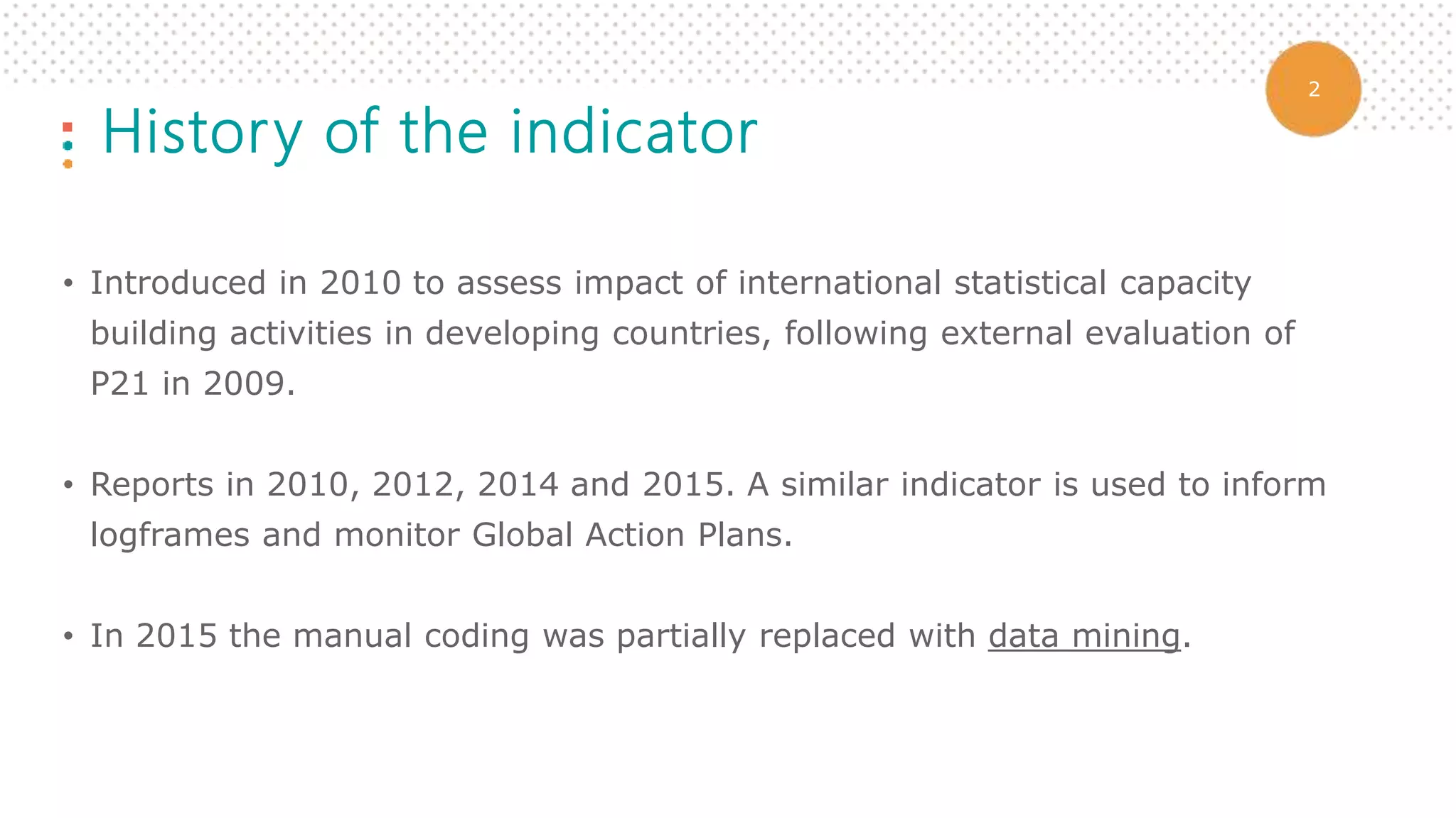 IAOS 2018 - Proposing a use of statistics indicator in national ...