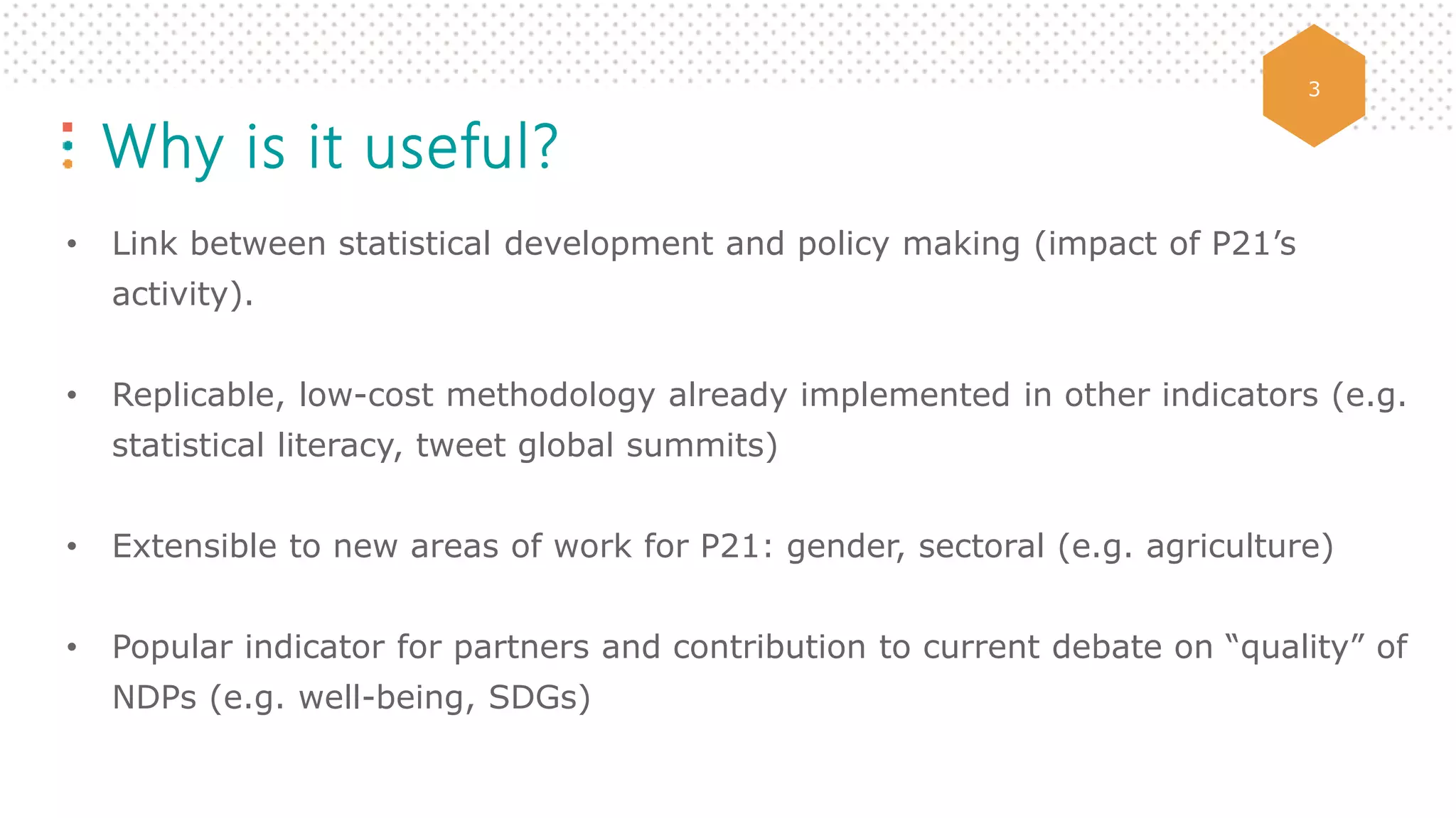 IAOS 2018 - Proposing a use of statistics indicator in national ...