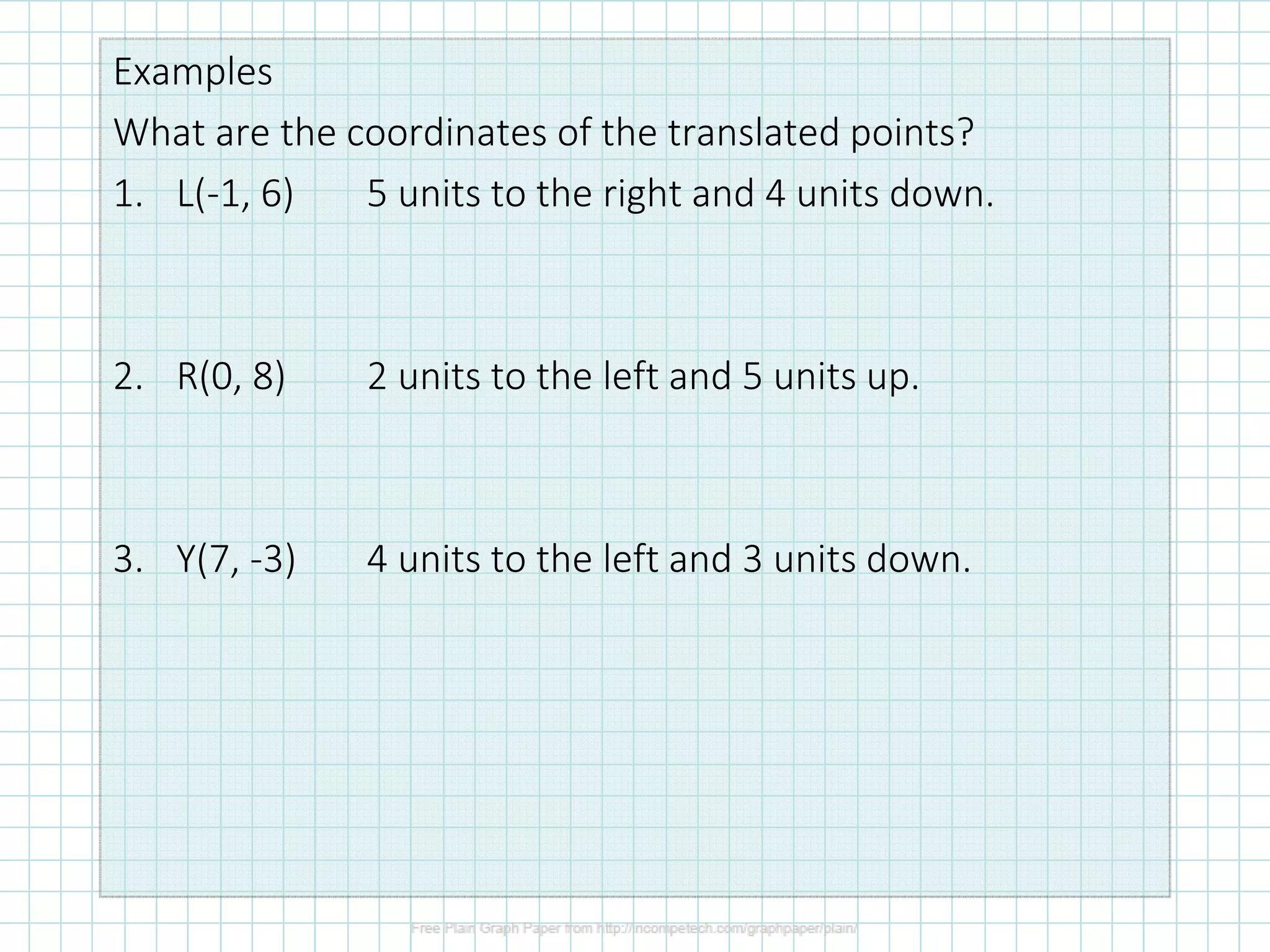 4.1 Translations and Reflections | PDF